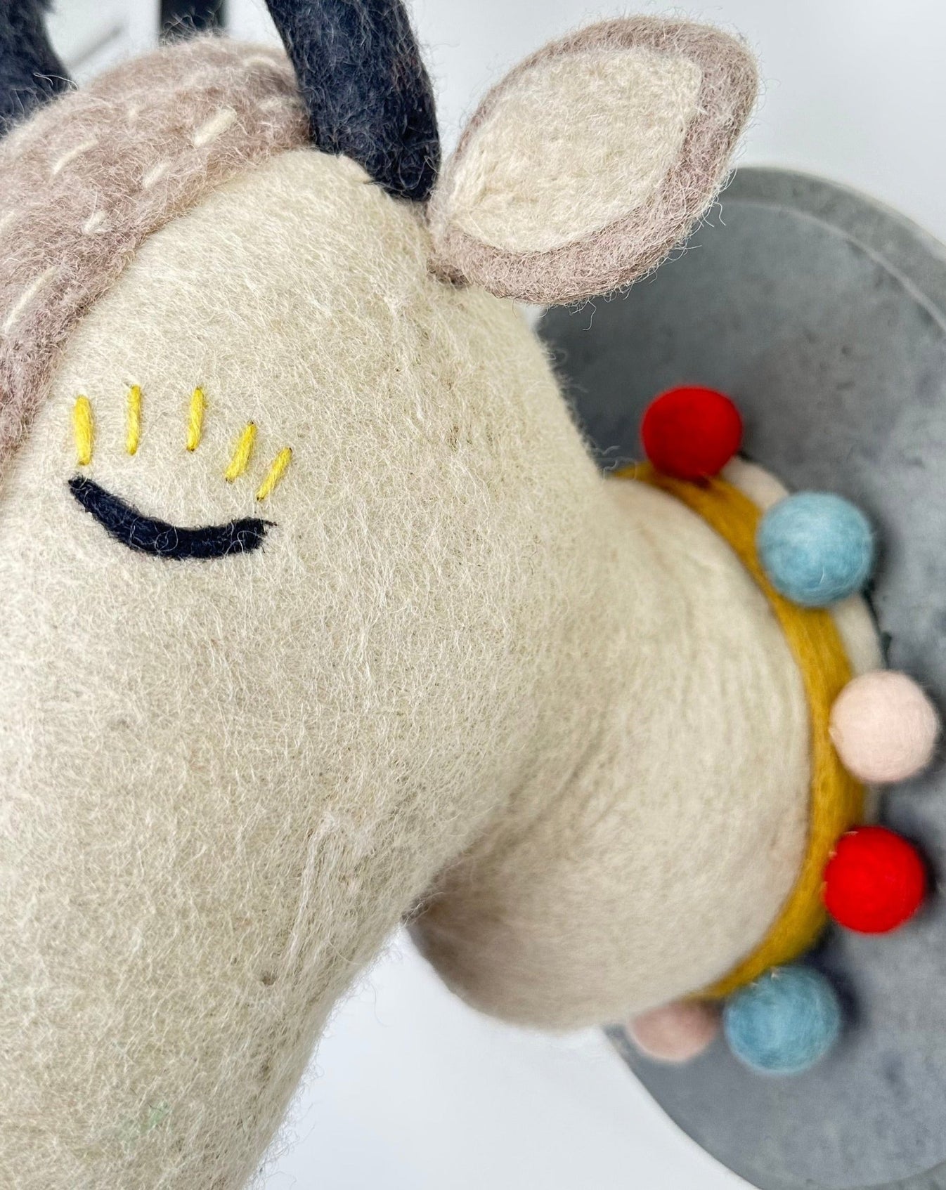 Winston - the plush reindeer - large wall mount holiday decor – aladdin ...